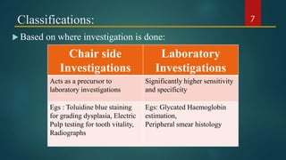 Laboratory Investigations | PPTX
