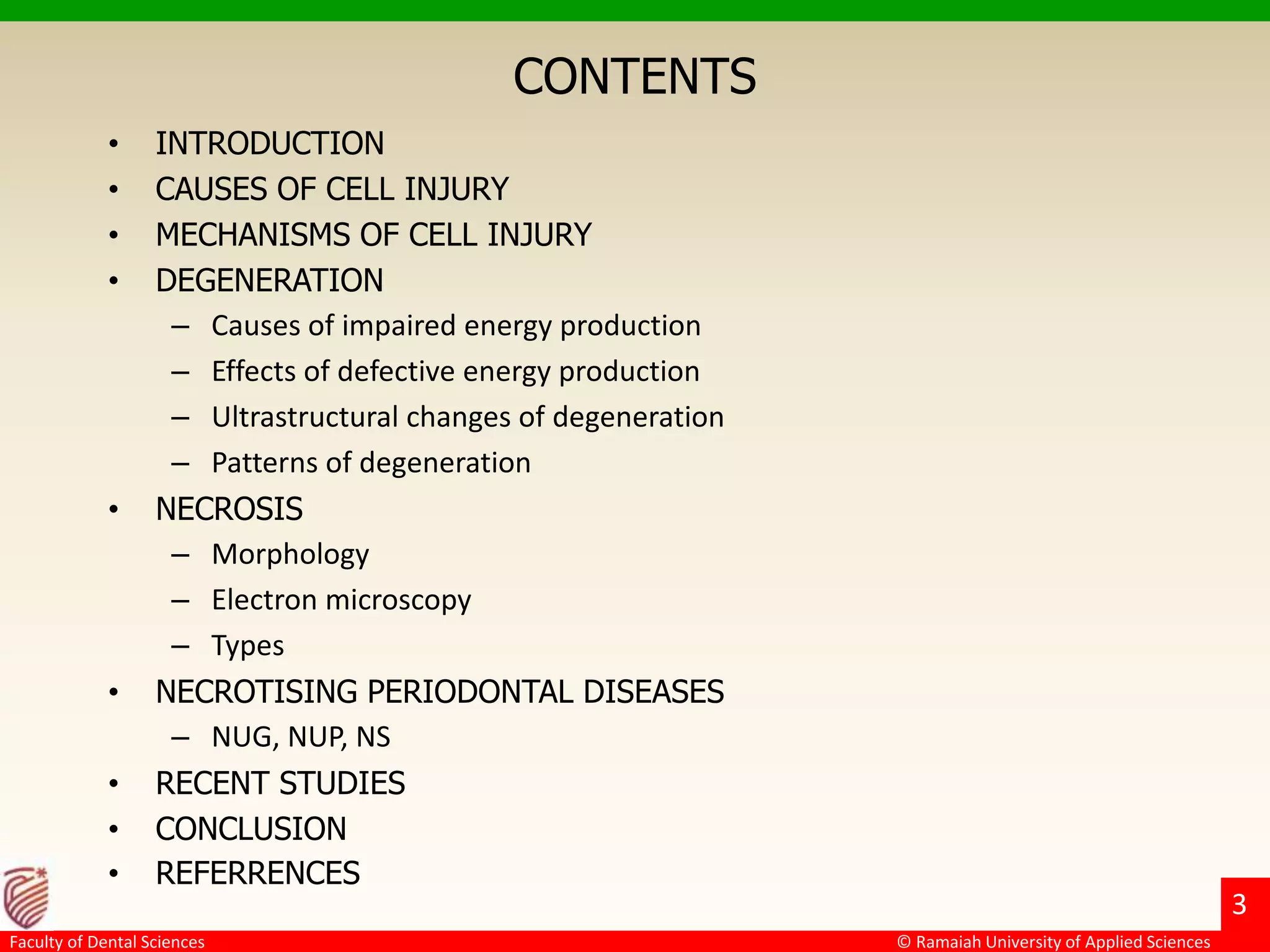 Necrosis and degeneration | PPTX