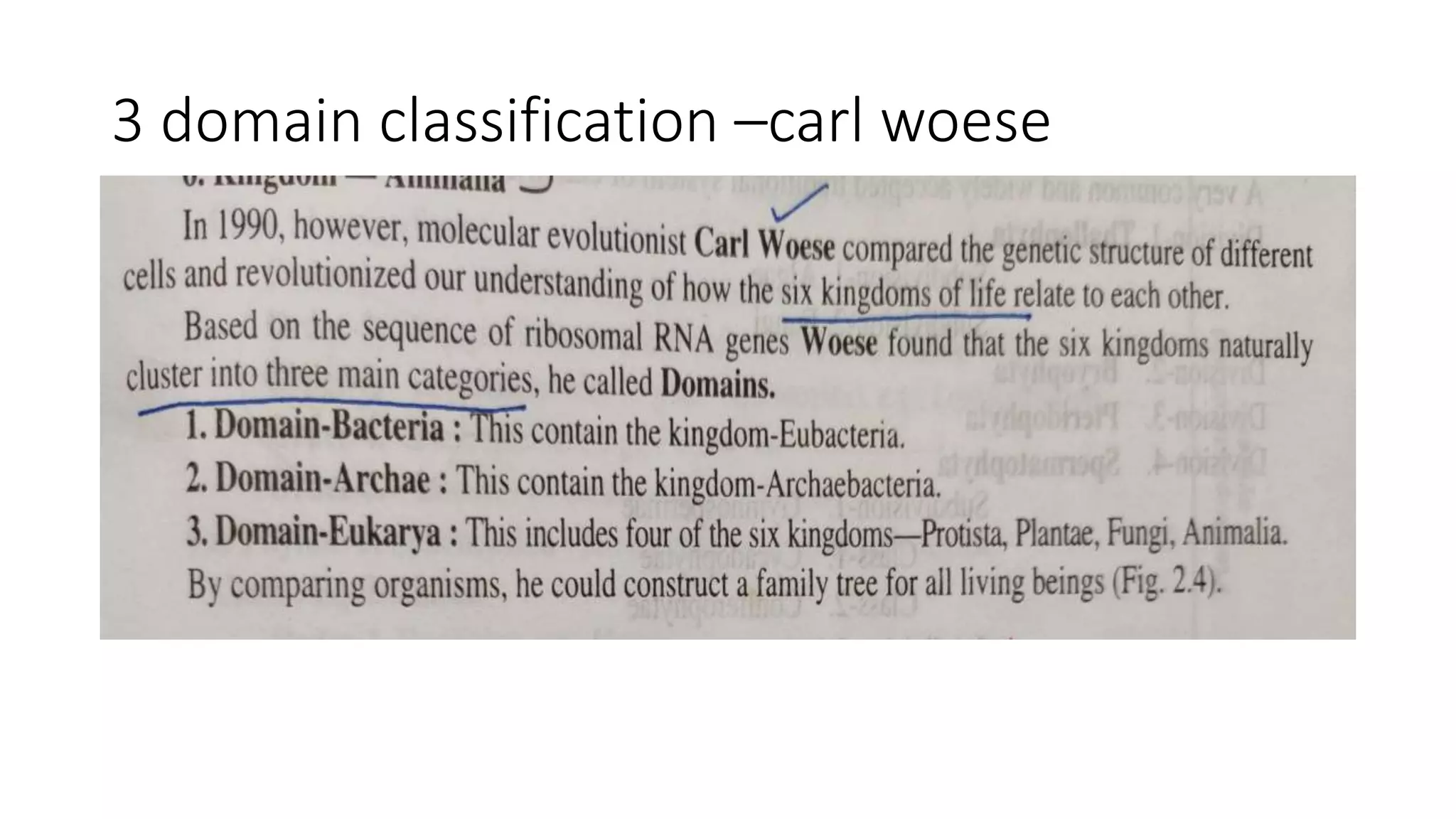 whittakar and carl woose classification | PPTX