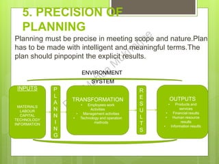 Semester 1 PRINCIPLES OF MANAGEMENT Chapter 2 PLANNING | PPTX