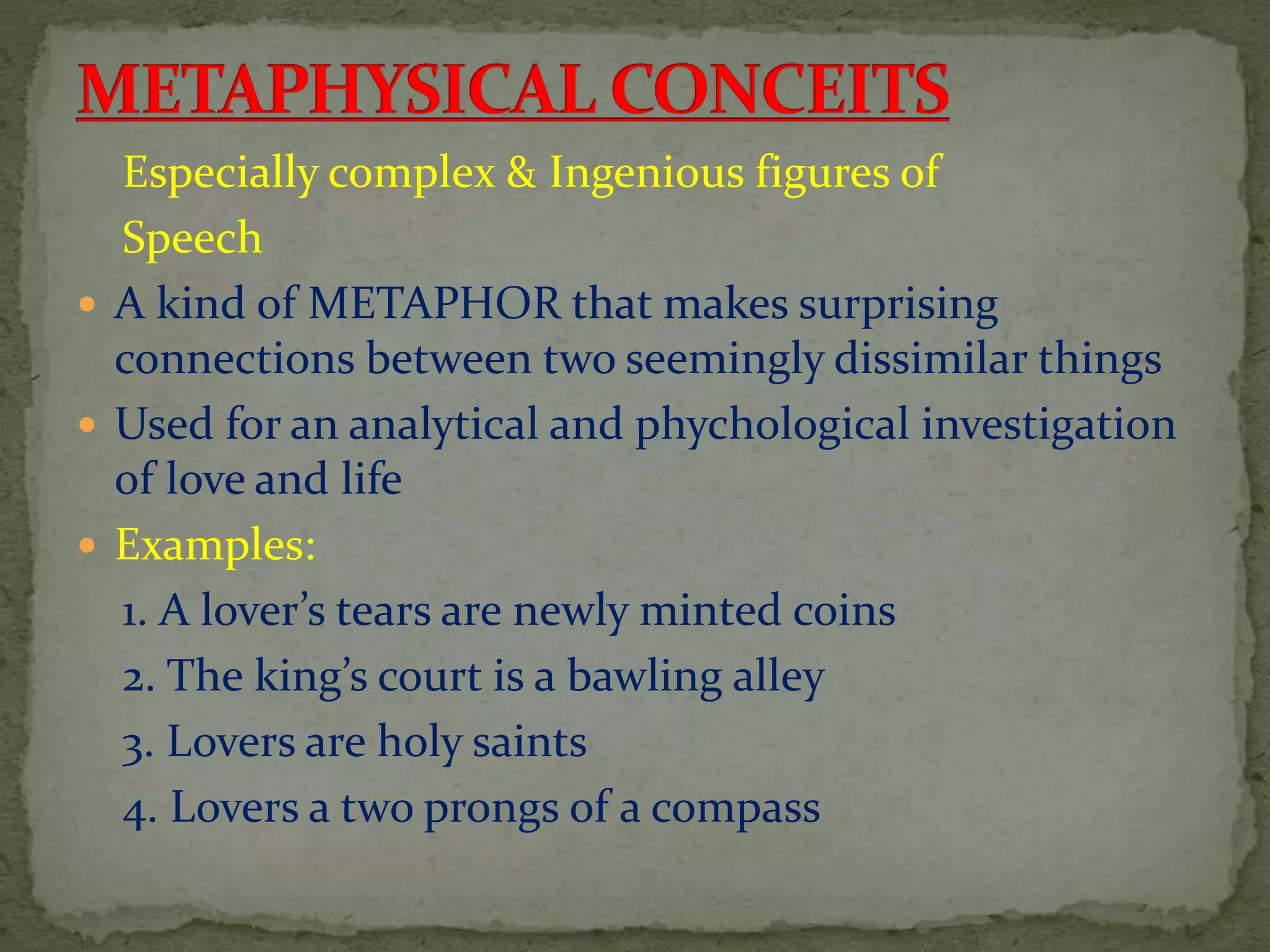 METAPHYSICAL POETRY | PPTX | Poetry | Books and Literature