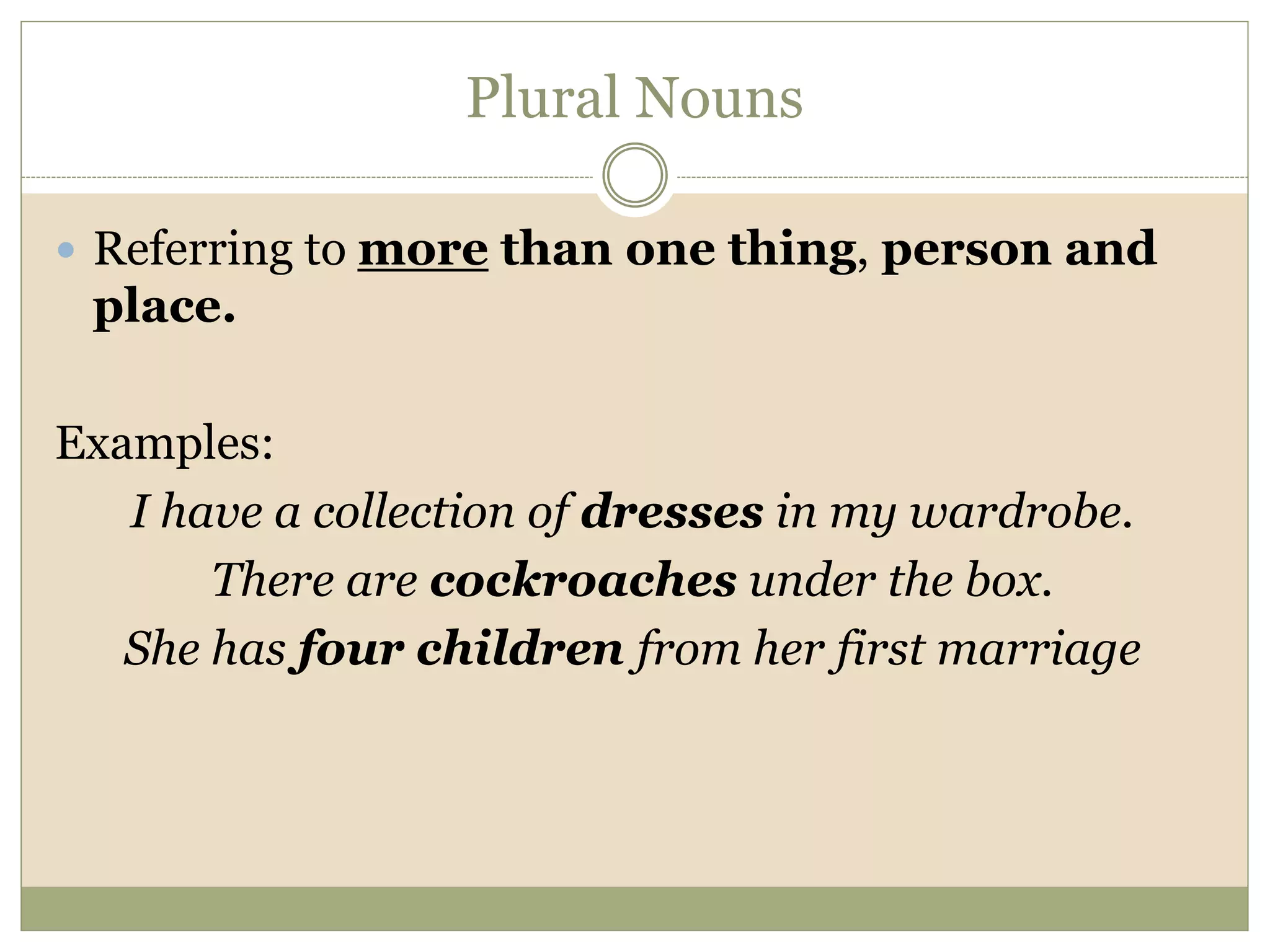 Sem 2 english grammar 2 - gender, plural...nouns | PPT