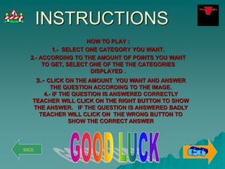 Jeopardy game for prohibitions permissions and obligations Lesson | PPTX