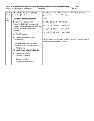 Sem 2 lesson plan | PDF