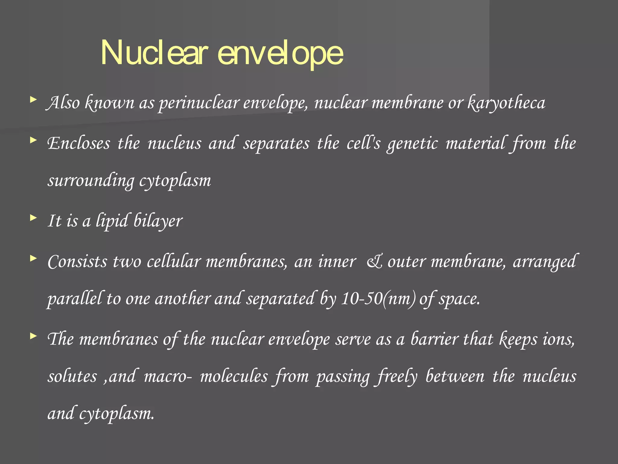 ultra structure of nucleus | PPT