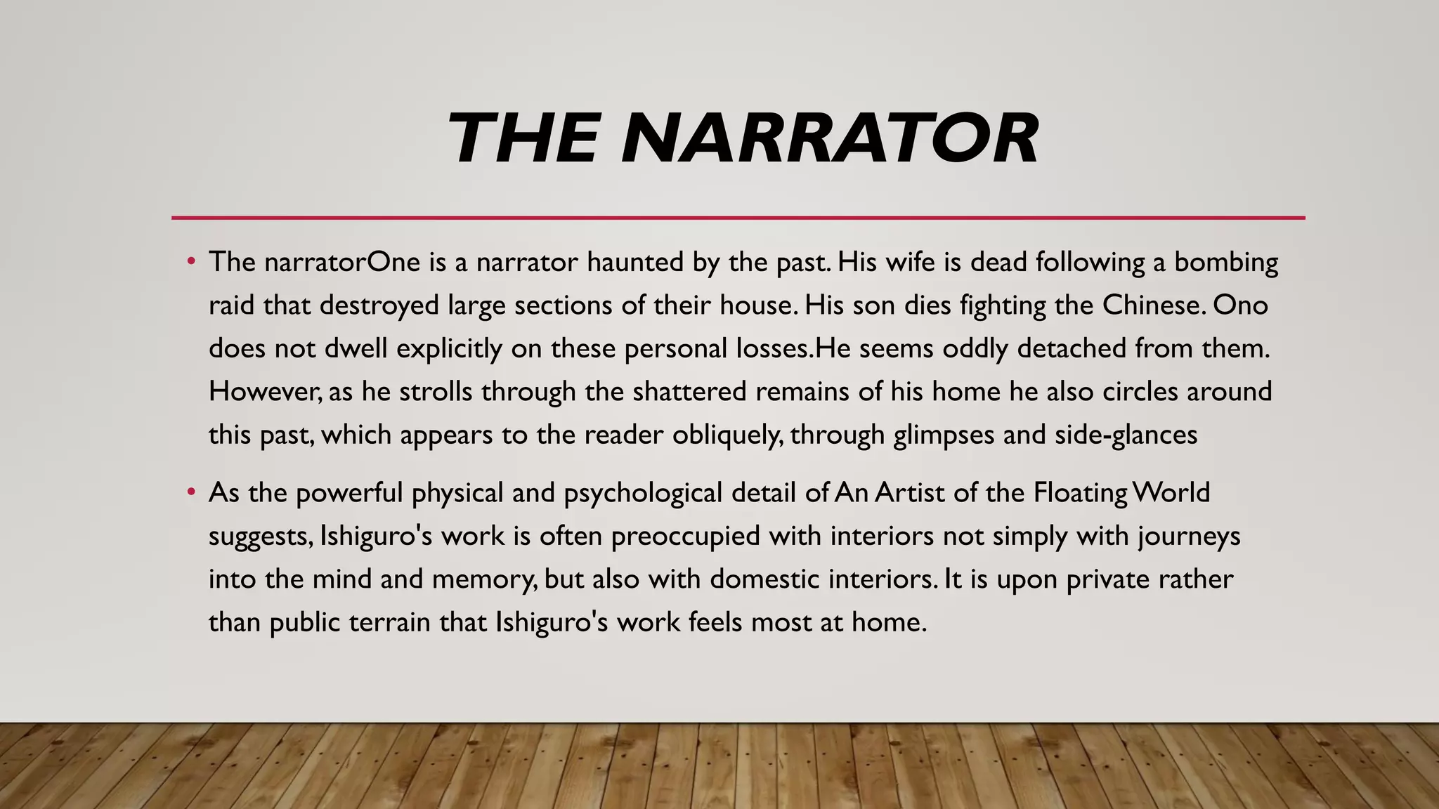 "An Artist of the Floating word" by Kazuo Ishiguro | PDF