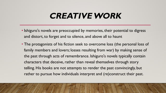 "An Artist of the Floating word" by Kazuo Ishiguro | PDF