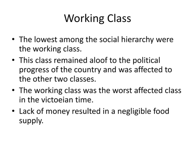 Sem 2 ppt 2 victorian era society_and_social_class_structure | PPT