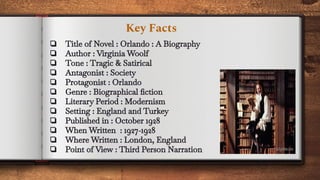 The Biographical elements in “Orlando: A Biography" | PPT