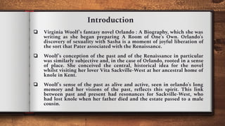 The Biographical elements in “Orlando: A Biography" | PPT