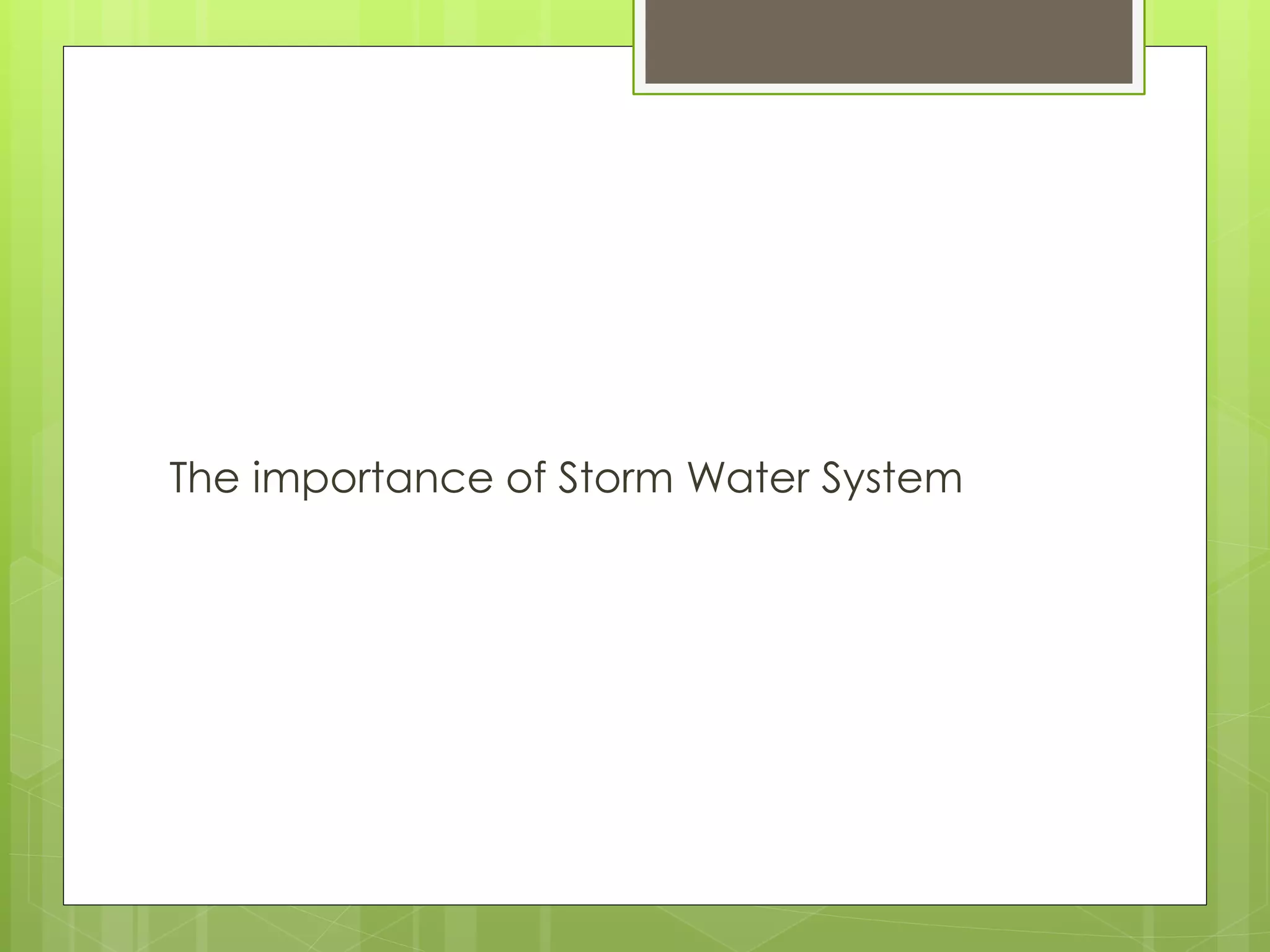Sem 2 bs1 storm water system | PDF