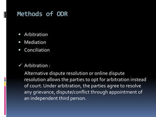 future of law- online dispute resolution | PPTX