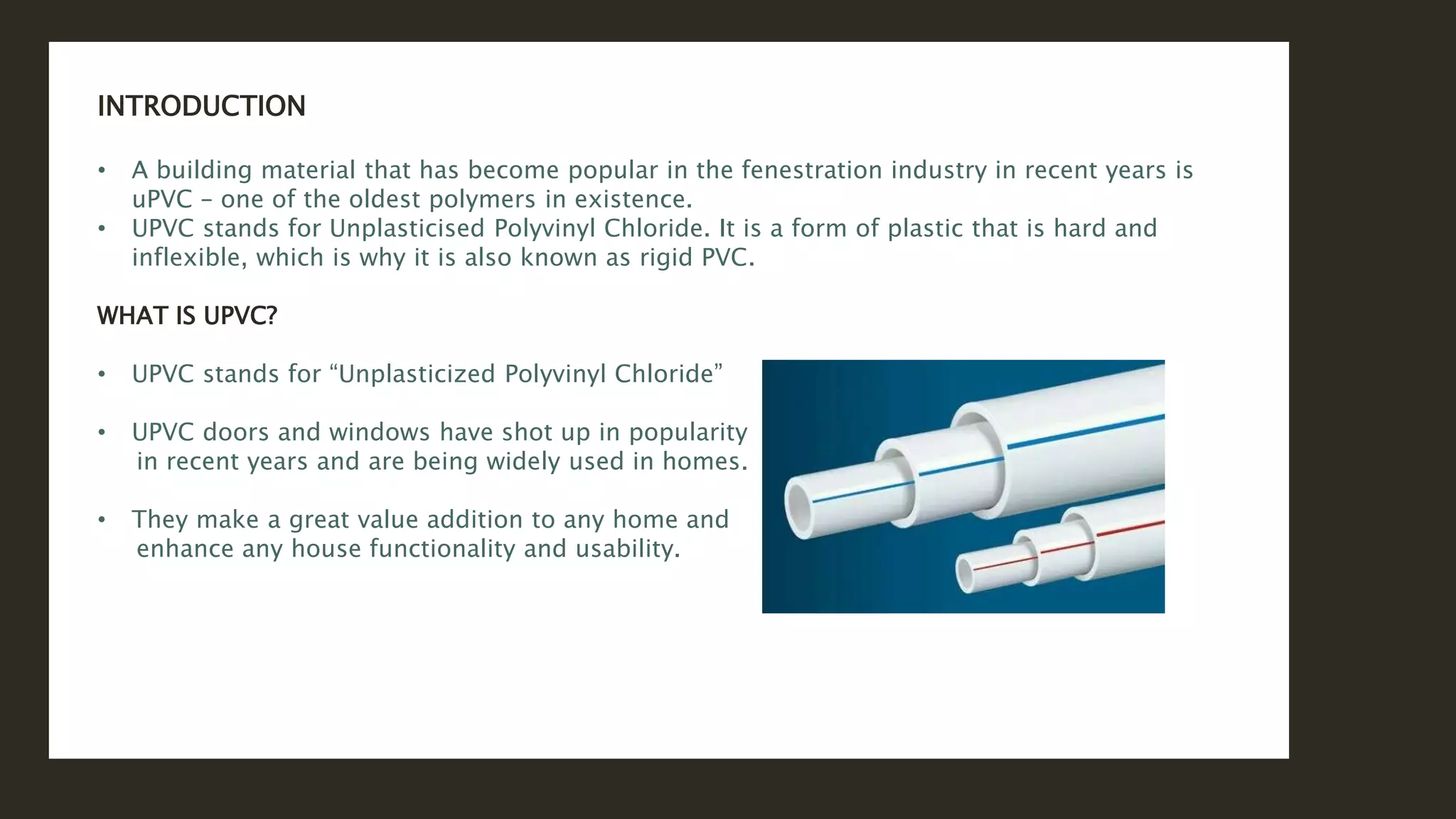 UPVC Doors and Windows | PPTX