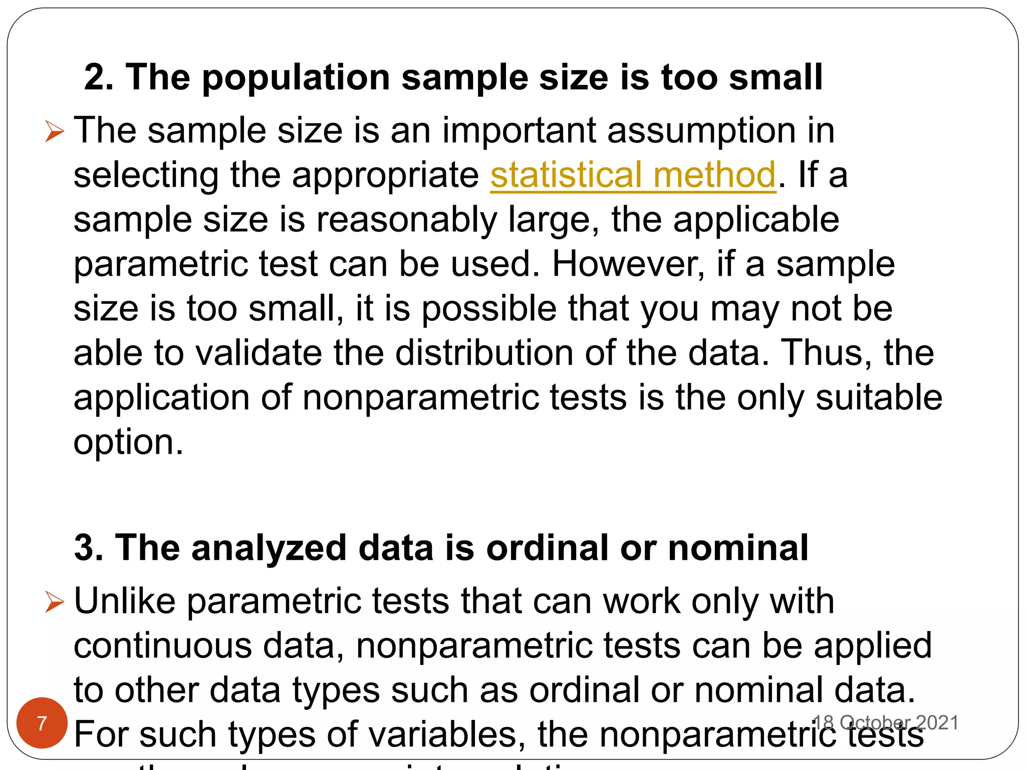 NON-PARAMETRIC TESTS by Prajakta Sawant | PPTX