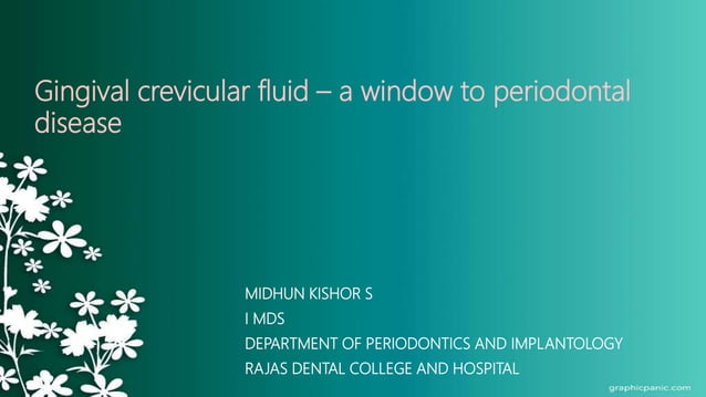 gingival crevicular fluid | PPTX