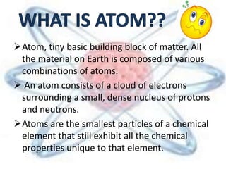 structure of atom | PPTX