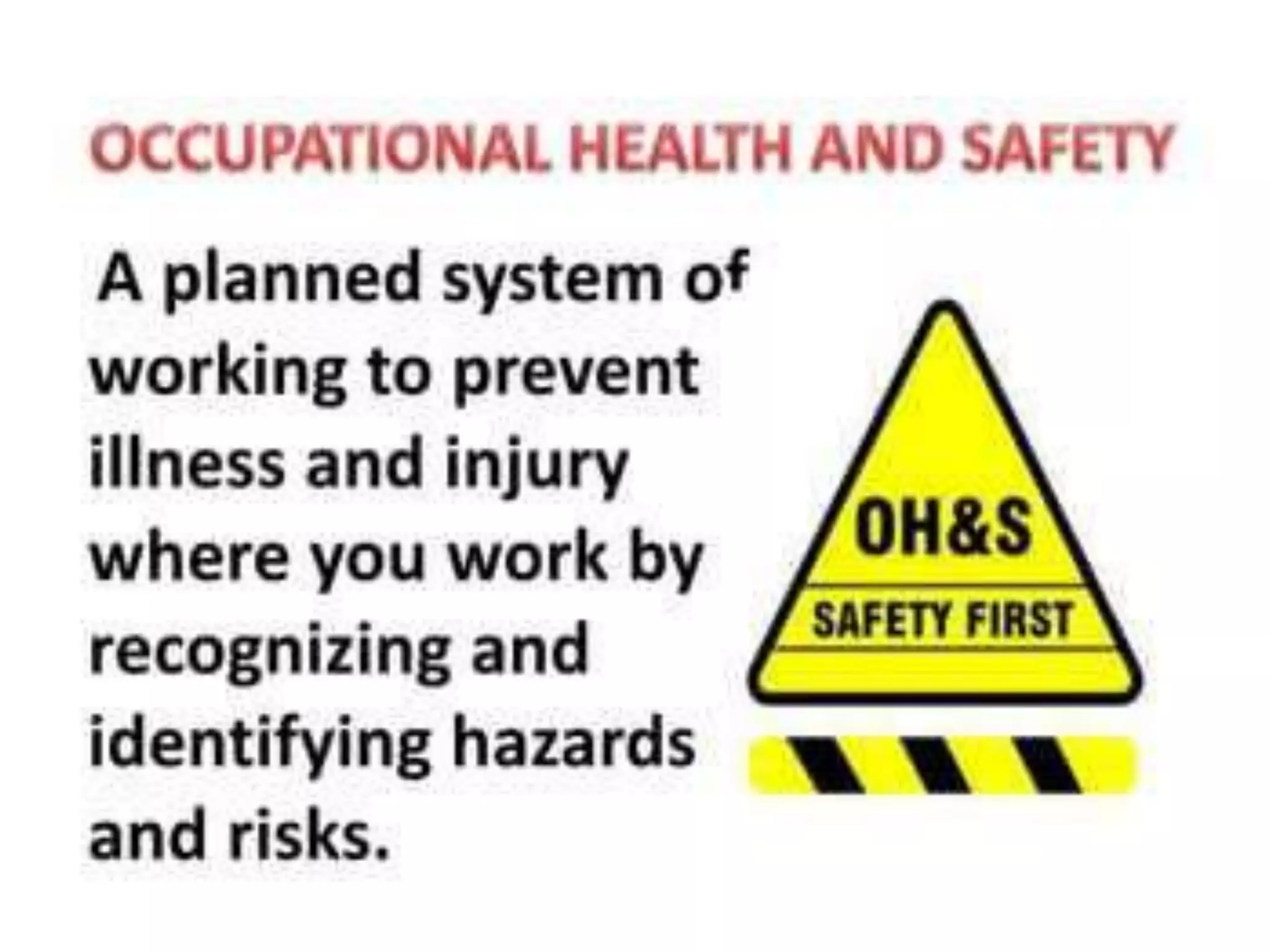 Occupational health and safety | PPT