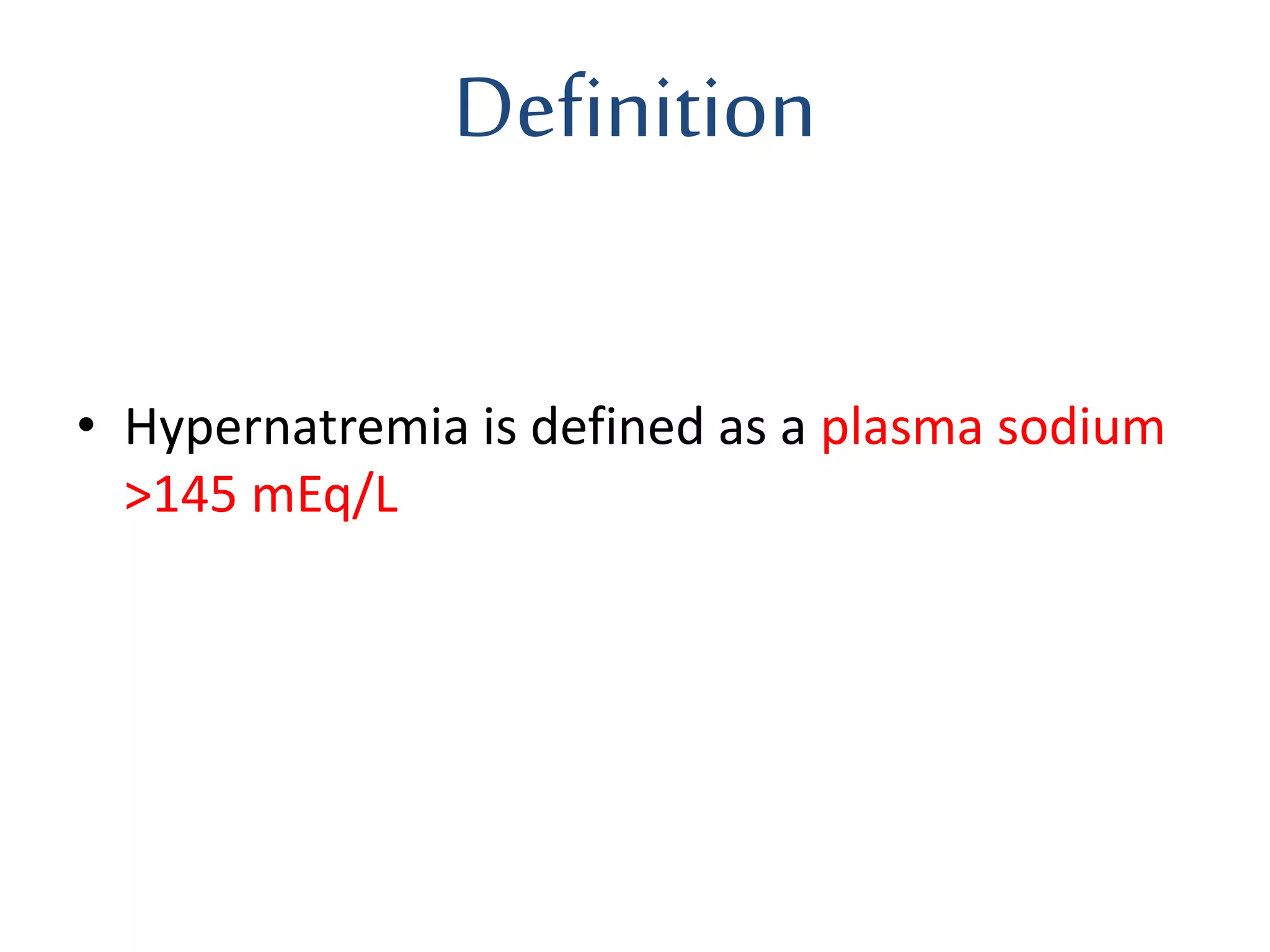 hypernatremia | PPTX