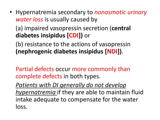 hypernatremia | PPTX | Brain and Nervous System Disorders | Diseases ...