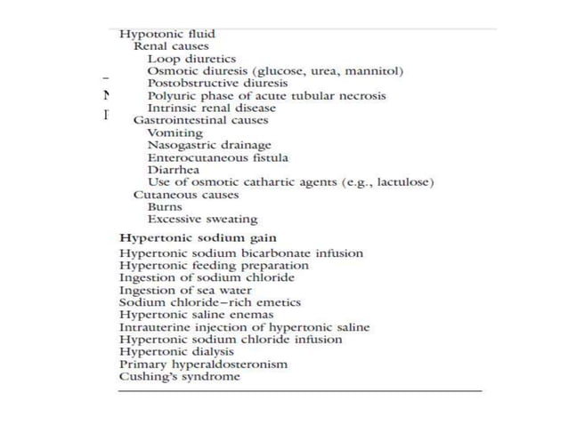 hypernatremia | PPTX | Brain and Nervous System Disorders | Diseases ...