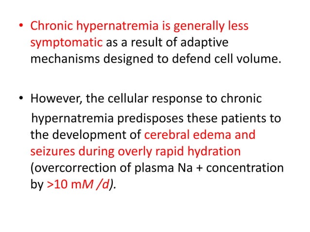 hypernatremia | PPTX | Brain and Nervous System Disorders | Diseases ...