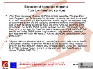 Using Services for the Homeless Abroad. Polish Rough Sleepers in ...