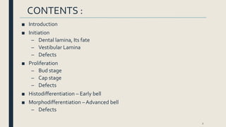 Tooth development, eruption & applied aspects | PPTX