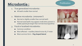 Tooth development, eruption & applied aspects | PPTX