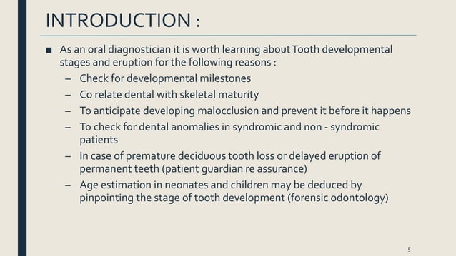 Tooth development, eruption & applied aspects | PPTX
