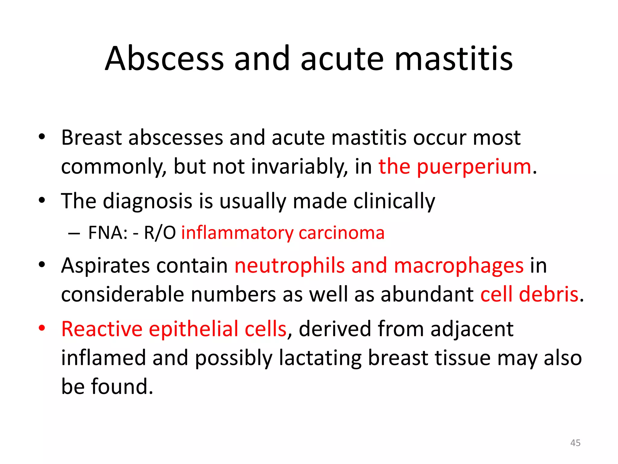 cytology of the breast | PPTX