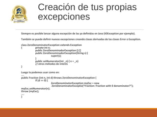EXCEPCIONES JAVA | PPT
