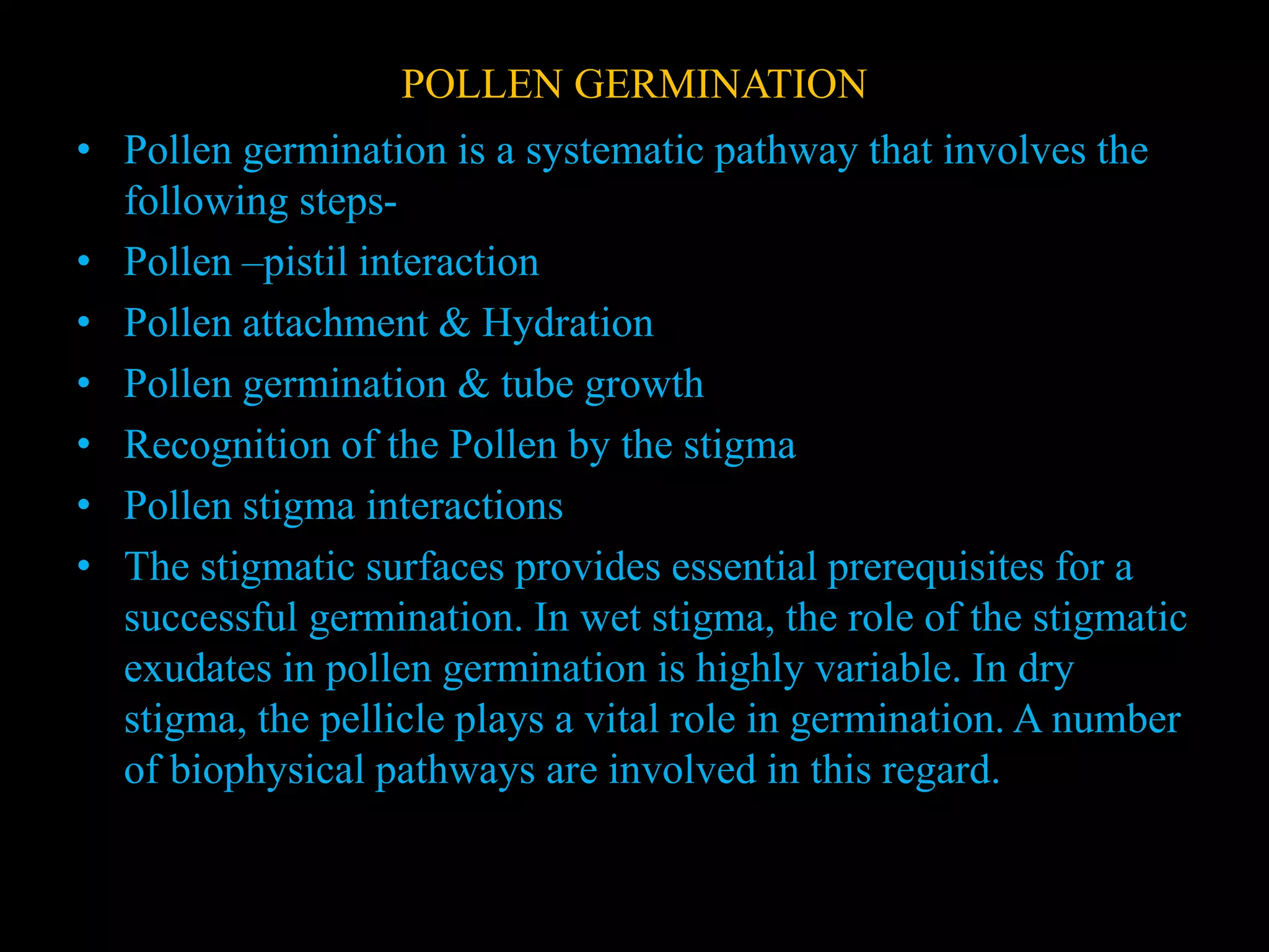 Pollen viability, storage & germination -A basic idea | PDF