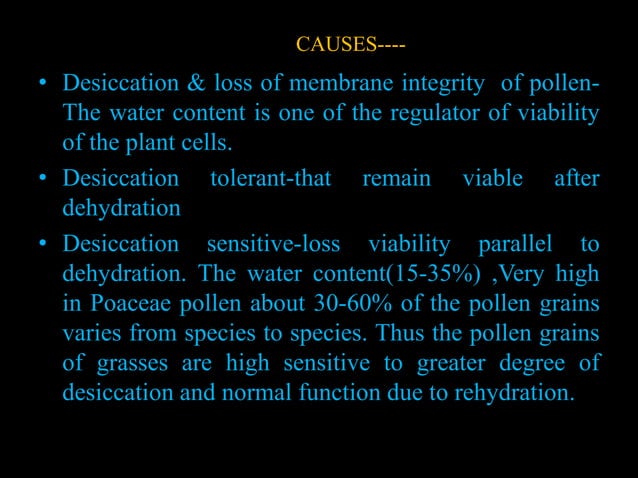 Pollen viability, storage & germination -A basic idea | PDF