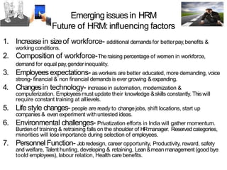 hrm class notes and important topic from india | PPTX