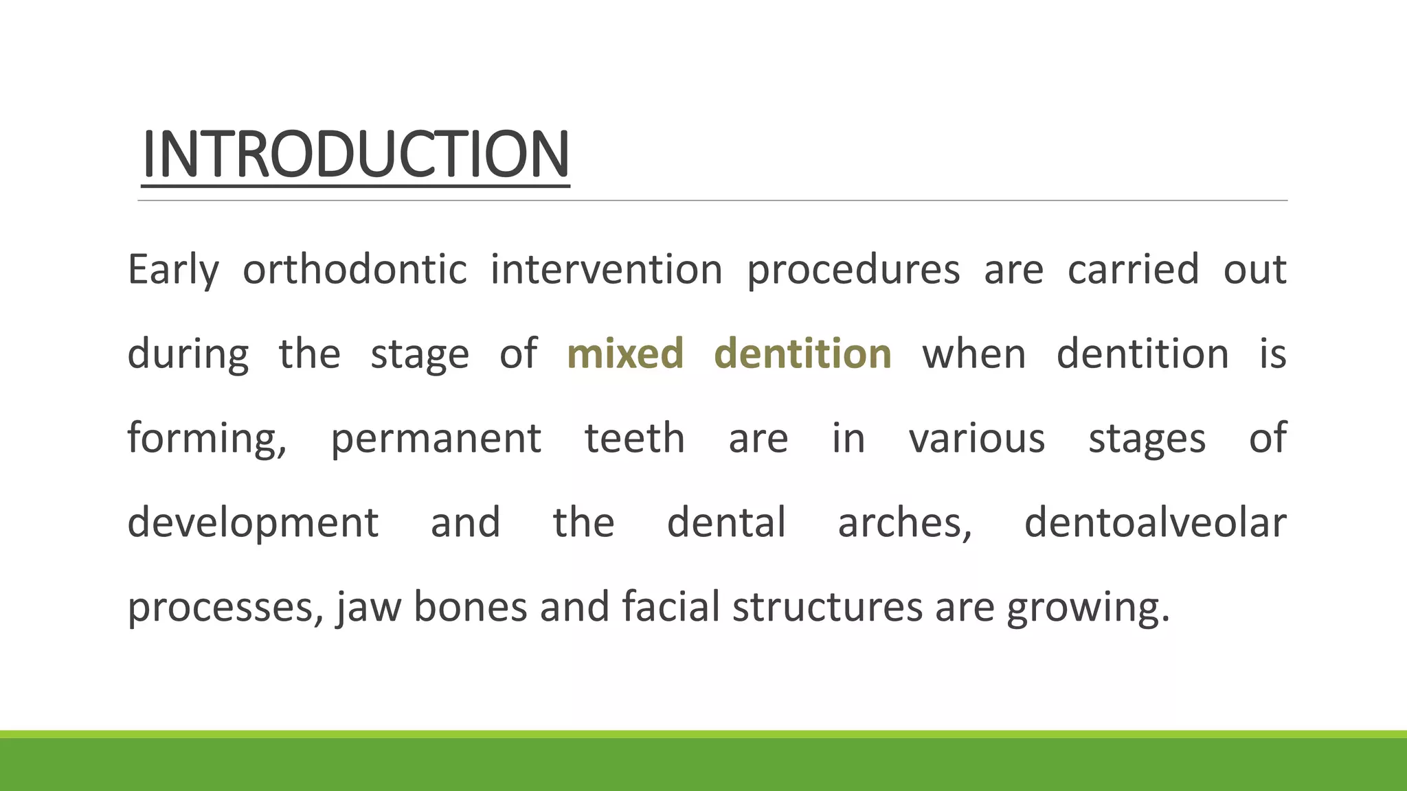 INTERCEPTIVE ORTHODONTICS | PPTX