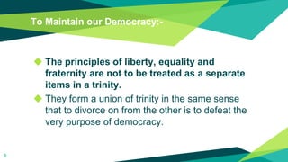 Sem 5 Maintaining Democracy.pptx