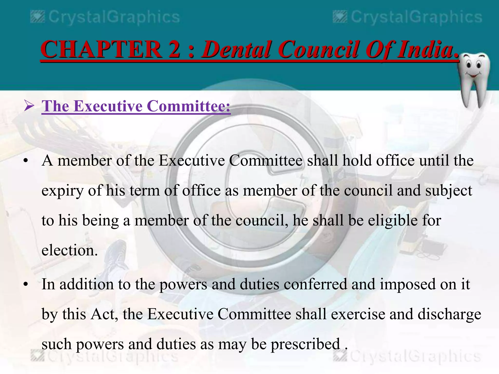 Dentist Act of India, DCI & IDA | PPTX