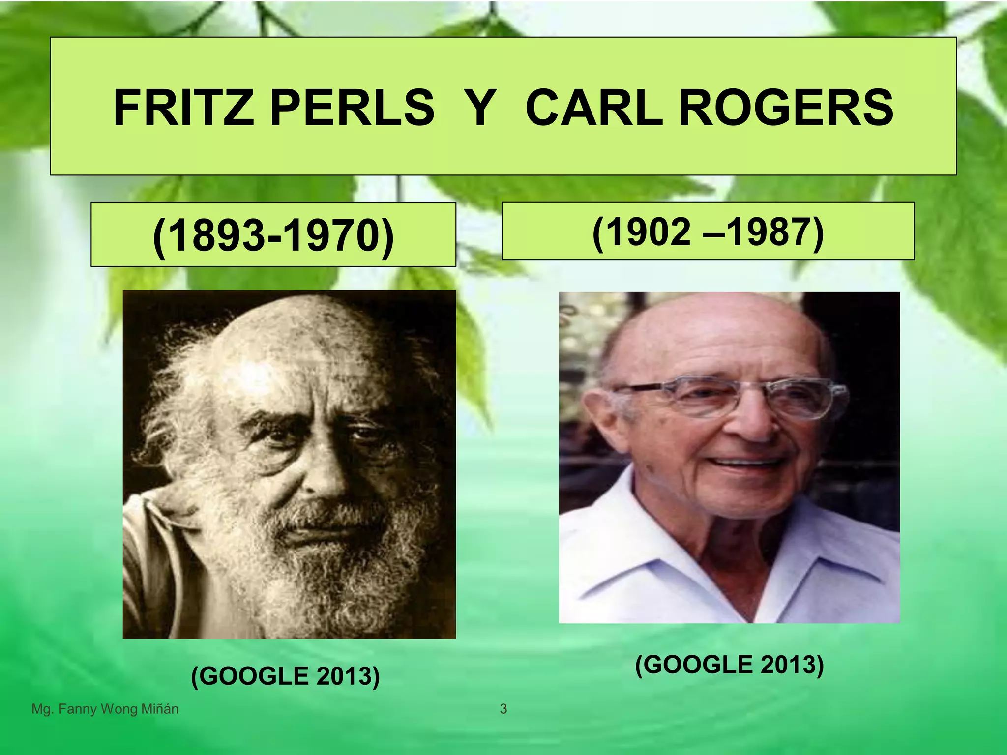 TEORIAS DE LA PERSONALIDAD - FRITZ PERLS -CARL ROGERS - ERIC BERNE ...