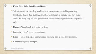 FOOD SAFETY & HYGIENE IN PROFESSIONAL KITCHENS | PPTX