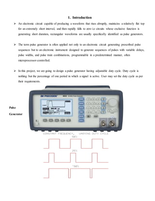 Pulse Generator with Adjustable duty cycle | DOCX