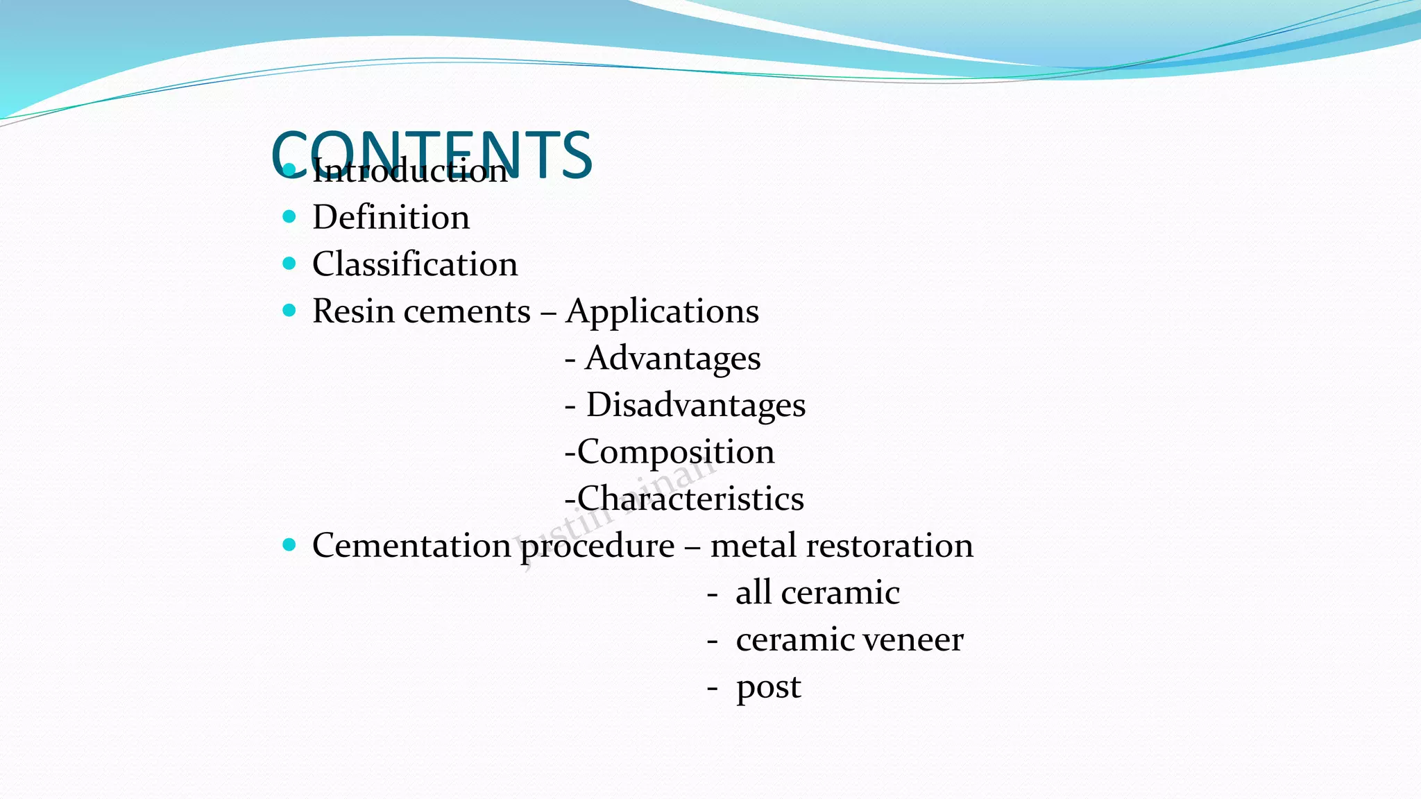 Adhesive resins,Dr Justin Ninan | PPTX