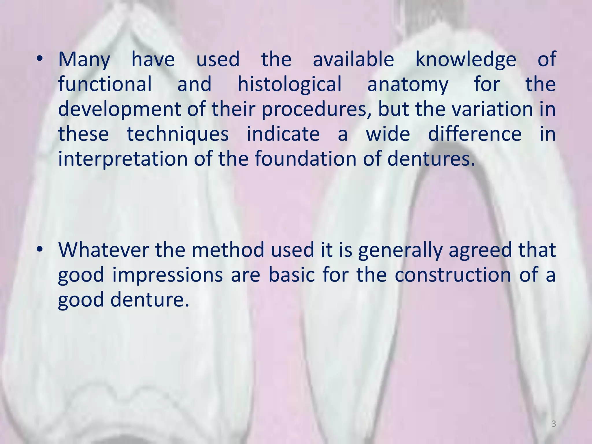 impression making-theories and techniques in complete denture | PPTX