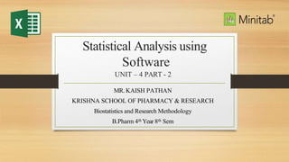 SEM 8 BIOSTATISTICS graphs minitab excel etc | PPTX | Technology & Computing