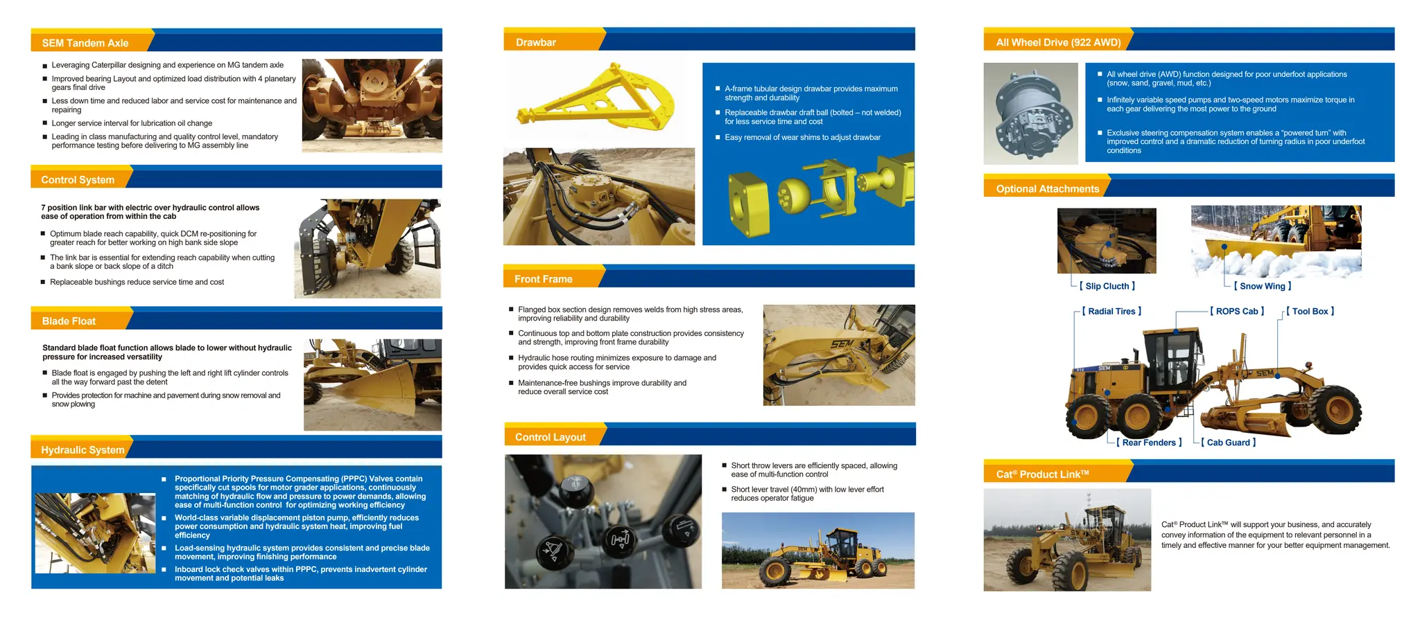 SEM GRADER CATALOGY SPECIFICATIONS AND PARTS | PDF
