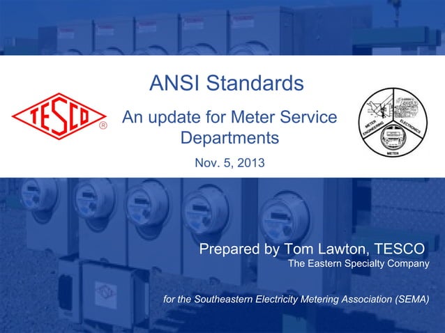 ANSI Standards & Updates | PPT
