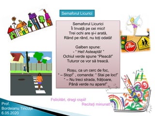 Semaforul memorizare | PPTX