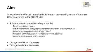 Semaglutide in kidney outcomes Obesity Patient.pptx