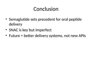 Semaglutide Drug Delivery Information Presentation | PPT