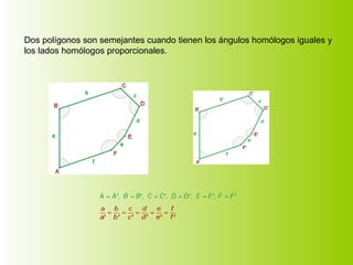 Semajanza De PolíGonos Y TriáNgulos. | PPT