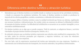 Producto turístico, presentación de la clase | PPTX